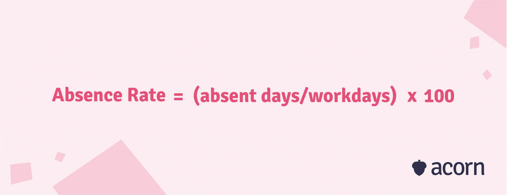 Calculating Employee Absence Rates | Acorn